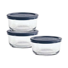 Clear Round Food Storage Containers for Kitchen Organization