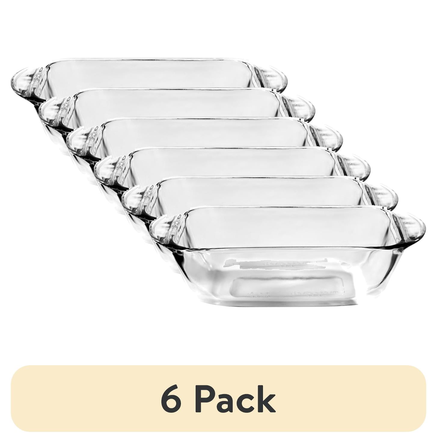 (6 pack) Anchor Hocking Glass Loaf Pan, 1.5 Quart - Walmart.com