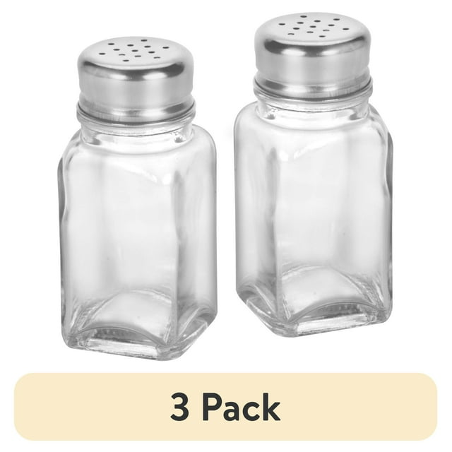 (3 pack) Anchor Hocking Glass Salt & Pepper Shakers, 2 Piece Set ...