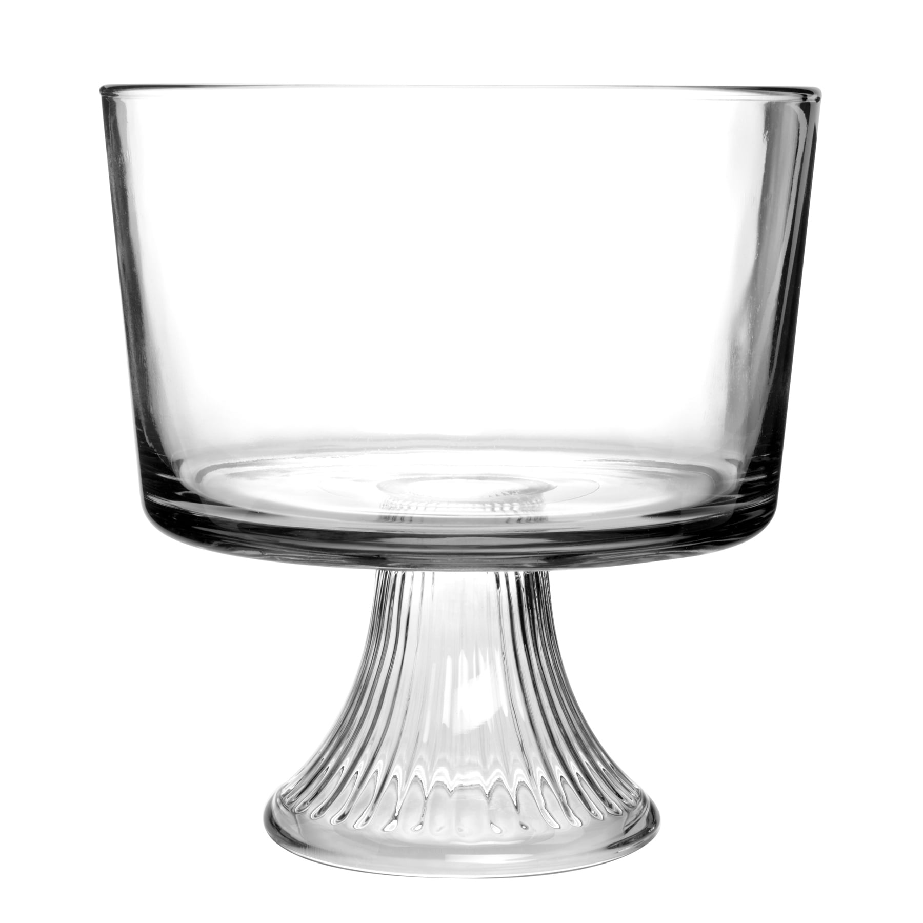 Anchor Hocking Monaco Glass Trifle Dessert Bowl with Ribbed Foot Stand ...