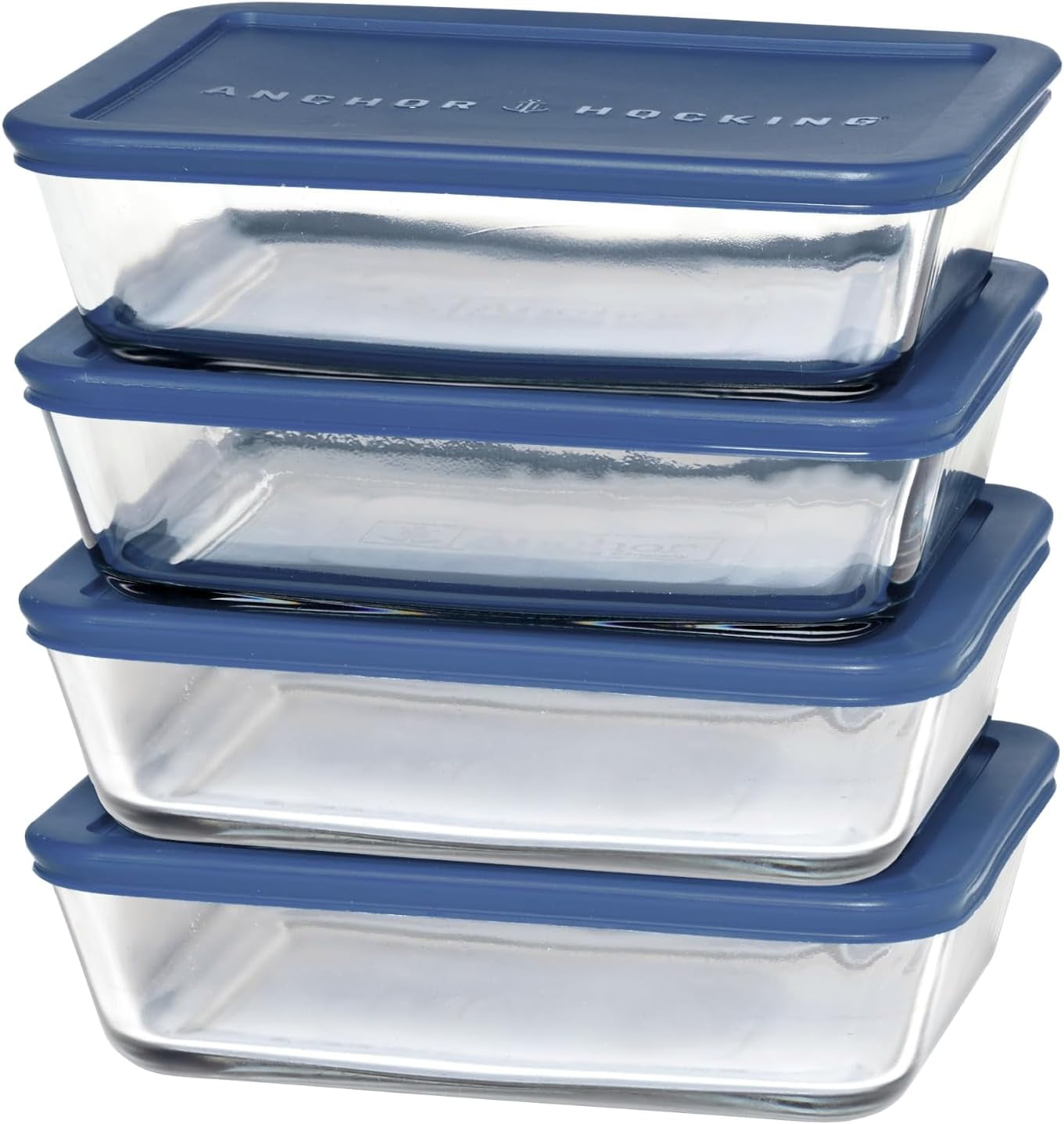 Anchor Hocking SnugFitTM Rectangular Food Storage Containers with Lids ...