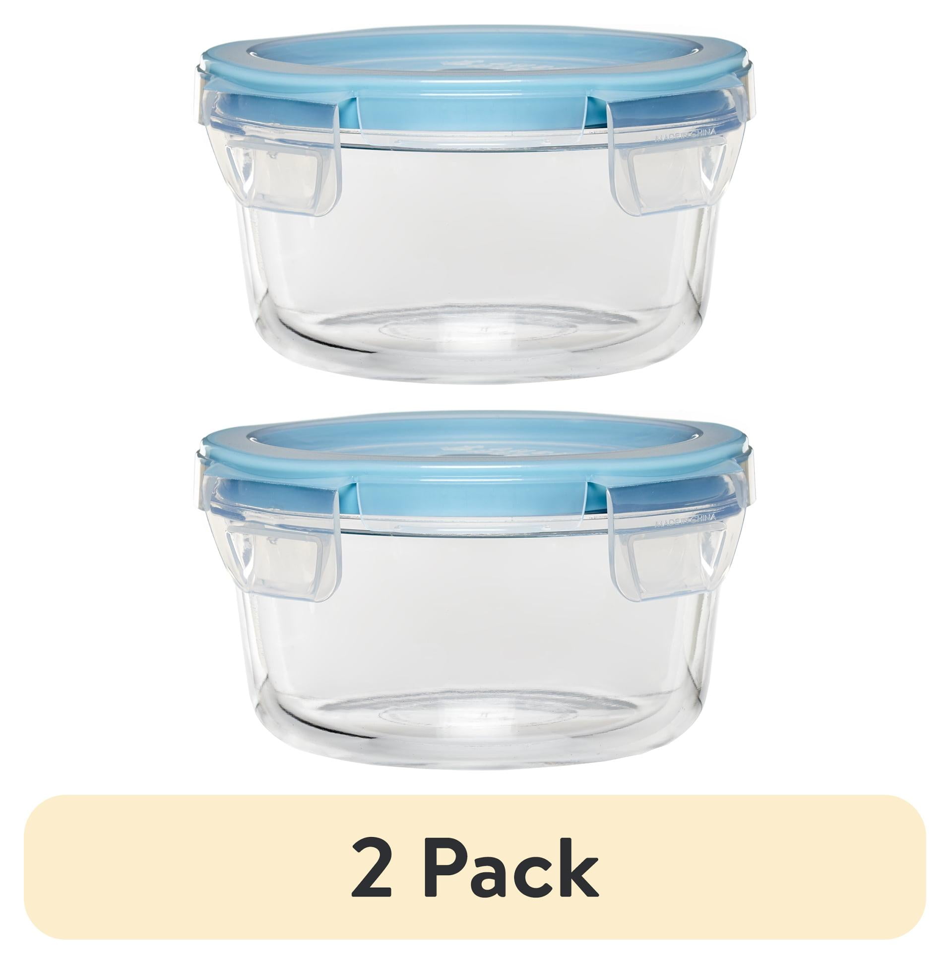 (2 pack) Anchor Hocking TrueLock Locking Lid Glass Food Storage ...