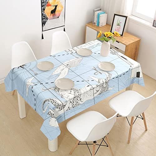 Anchor Kids Tablecloths Sailboat Rudder Lighthouse Sea Holiday Table ...