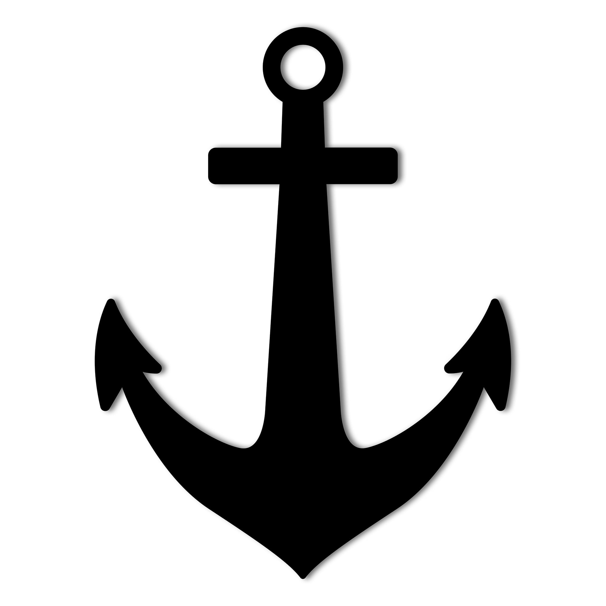 Anchor Metal Wall Sign Boathouse Nautical Decor for Wall Dock Bay Lake ...