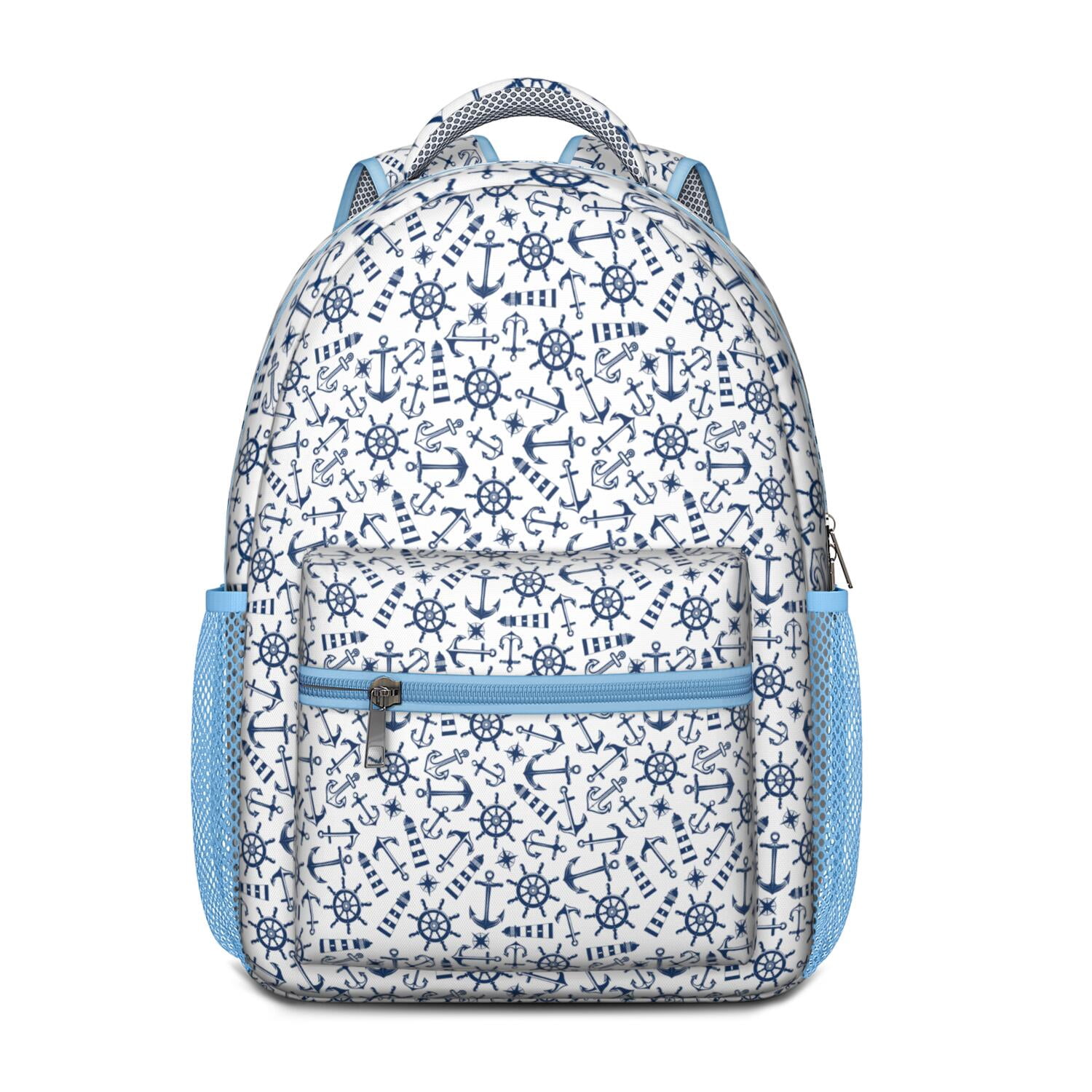 Anchor Nautical Boat Lunch Bag with Sea Seaside Coastal Marine Waves ...