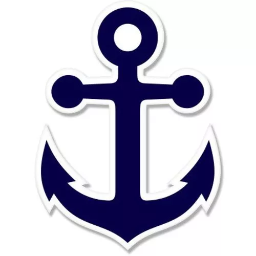 Anchor Nautical Navy Car Sticker Phone Decal Water Bottle Stickers Car ...