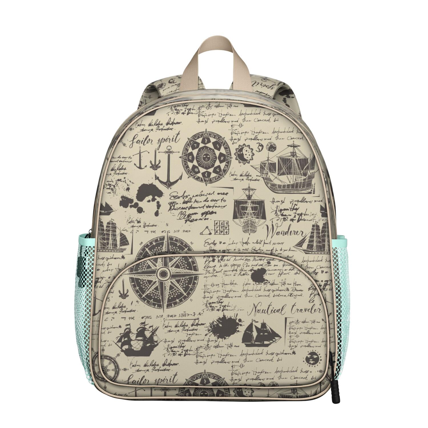 Anchor Nautical Student Backpack – Boat Sea Seaside Coastal Marine ...