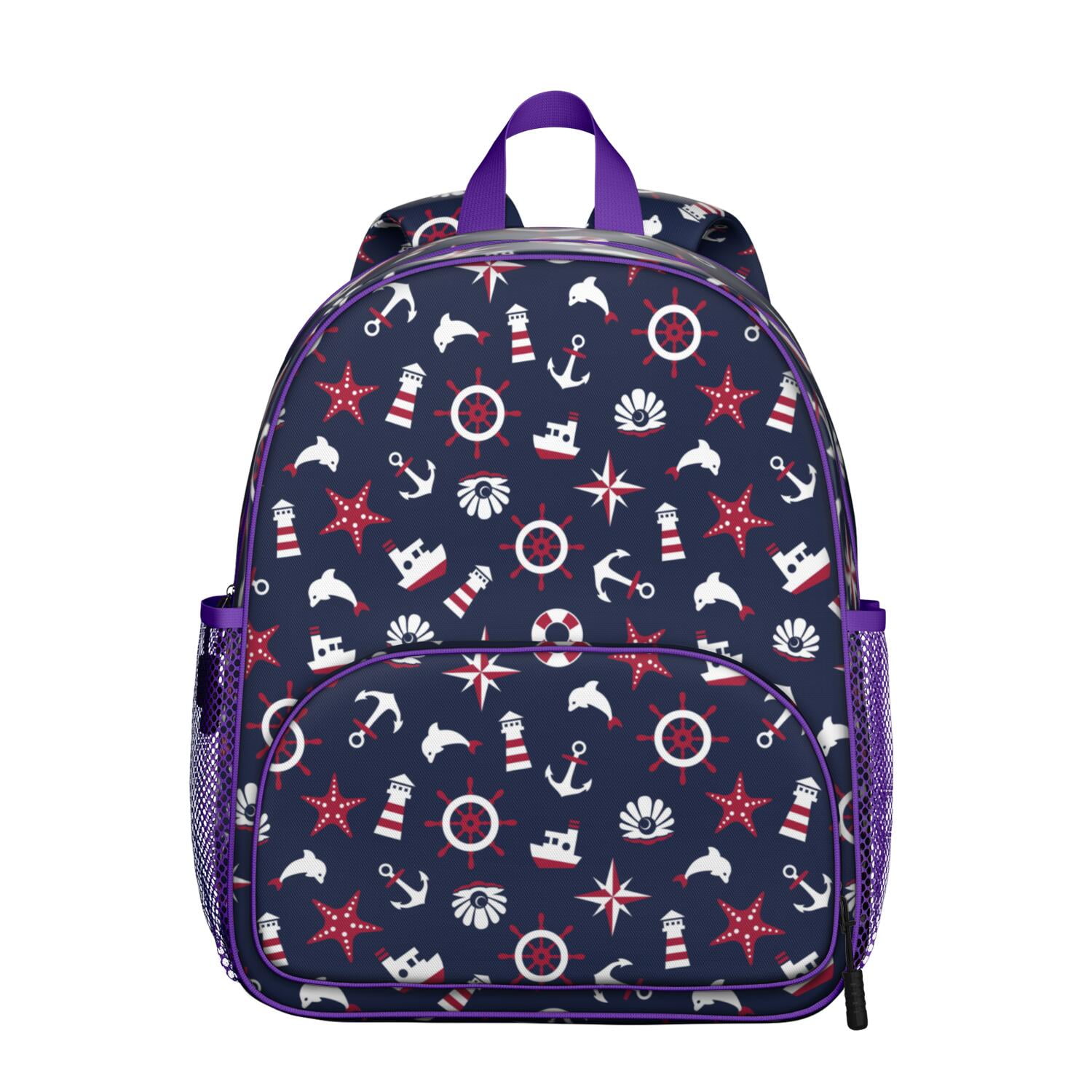 Anchor Nautical Student Backpack – Boat Sea Seaside Coastal Marine ...