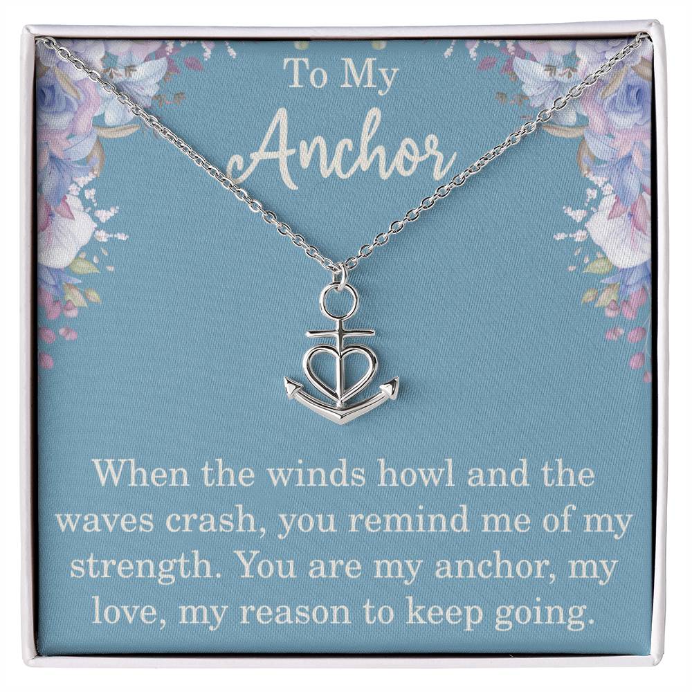 To My Anchor Necklace With Sentimental Message Special Gift For Wife ...