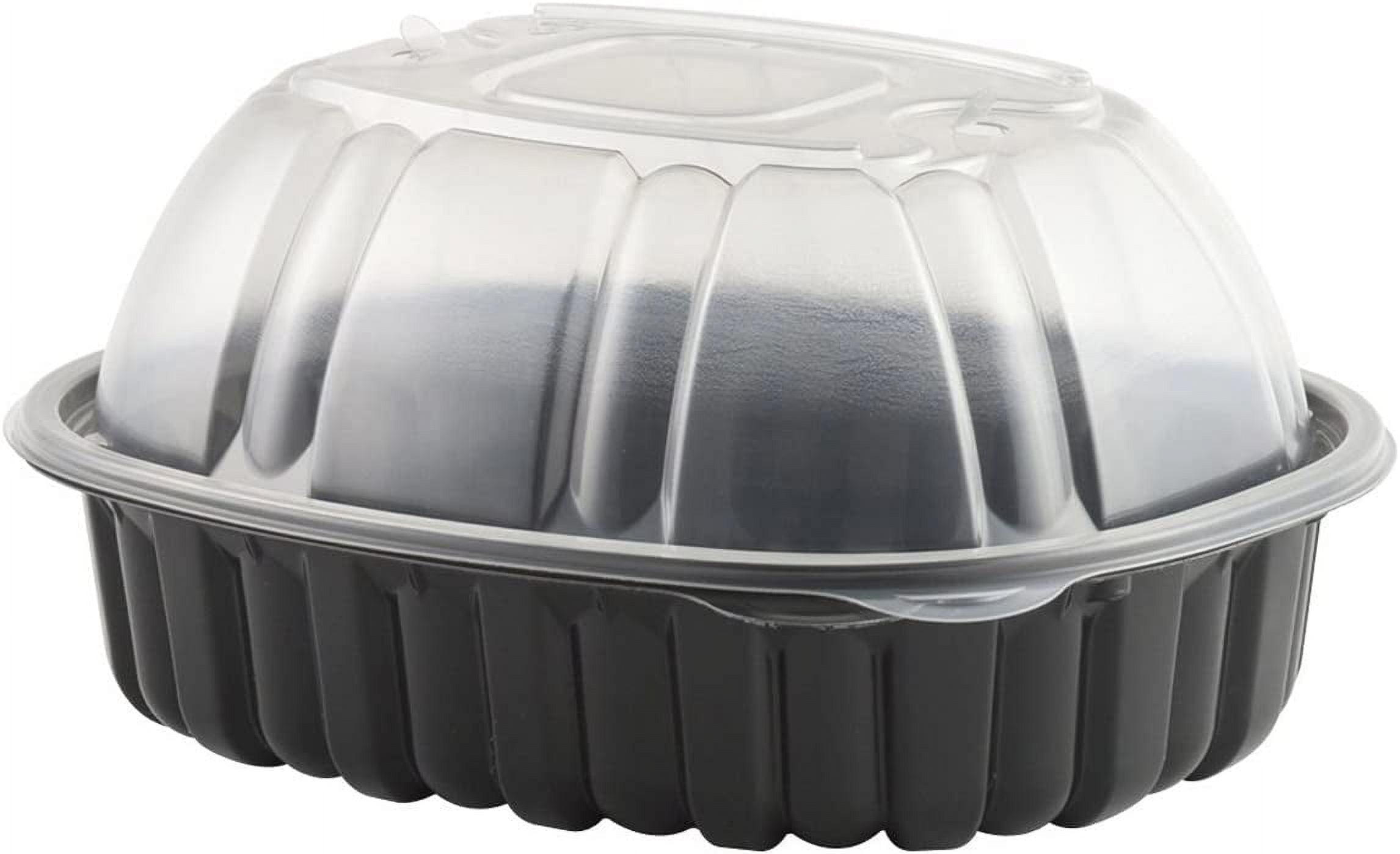 Anchor Packaging Large Vented Chicken Roaster Combo Pack Black Base w ...