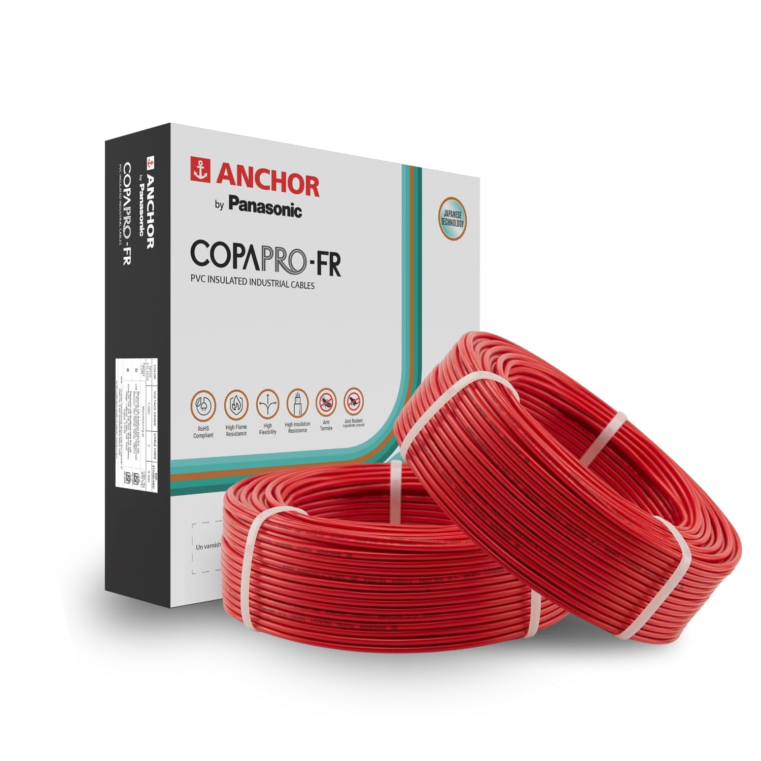Anchor by Panasonic 1 mm COPAPro FR Electrical Wire 90 Meter Fire ...