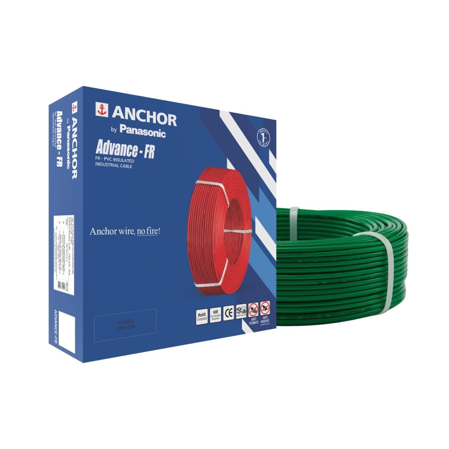 Anchor by Panasonic Advance FR Electric Wire 1 sq mm PVC Insulated ...