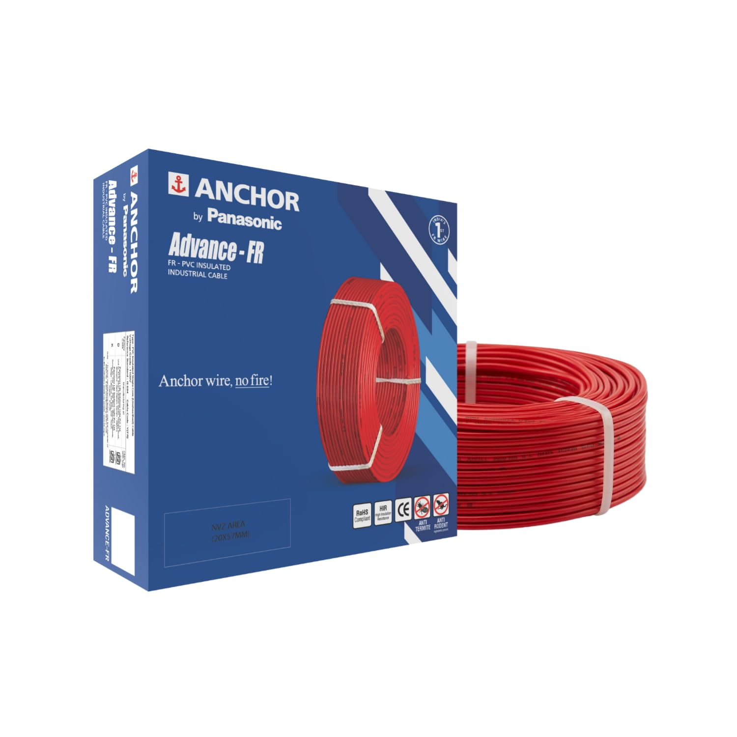 Anchor by Panasonic Advance FR Electric Wire 4 sq mm PVC Insulated ...