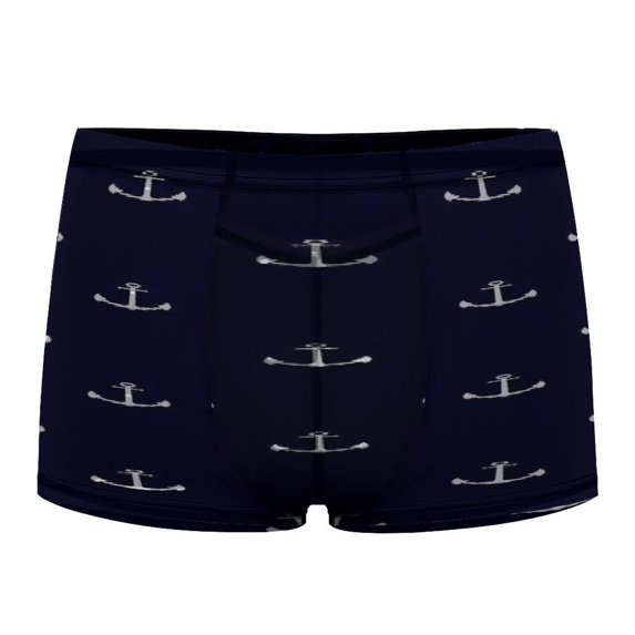Anchor Pattern Men's Mesh Boxer Briefs Cooling Breathable Sports ...
