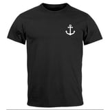 Anchor Print Short Sleeve Cotton Maritime Logo - Walmart.com