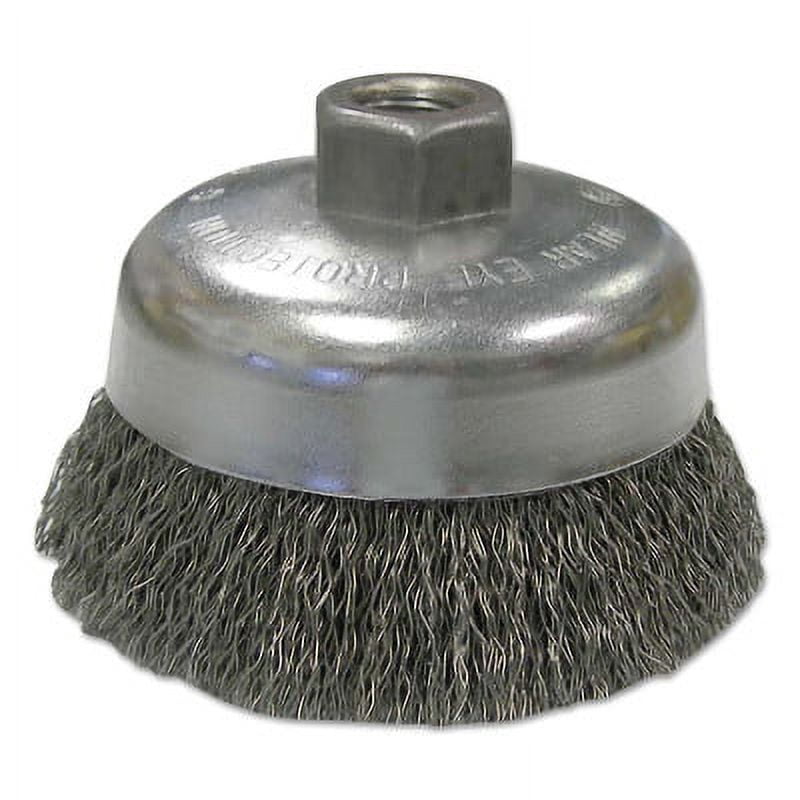 Anchor Brand 102-BW-340 Crimped Wire Cup Brushes, 4 in. Dia. - 0.02 in ...
