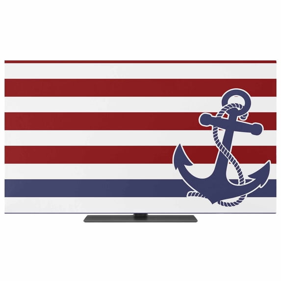 Anchor Red TV Dust Cover,Stretchable TV Screen Desktop Computer ...
