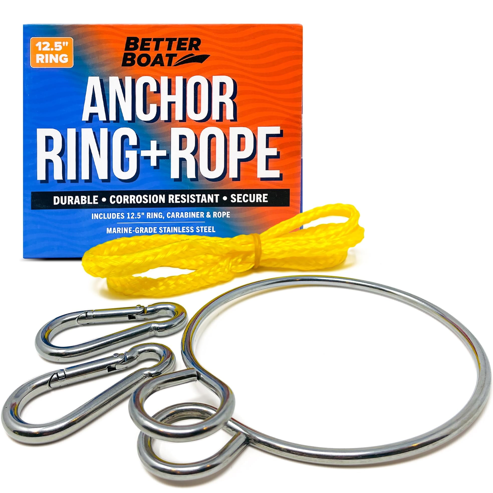Better Boat Anchor Ring & Rope Retrieval System for Boat Anchors, Heavy ...