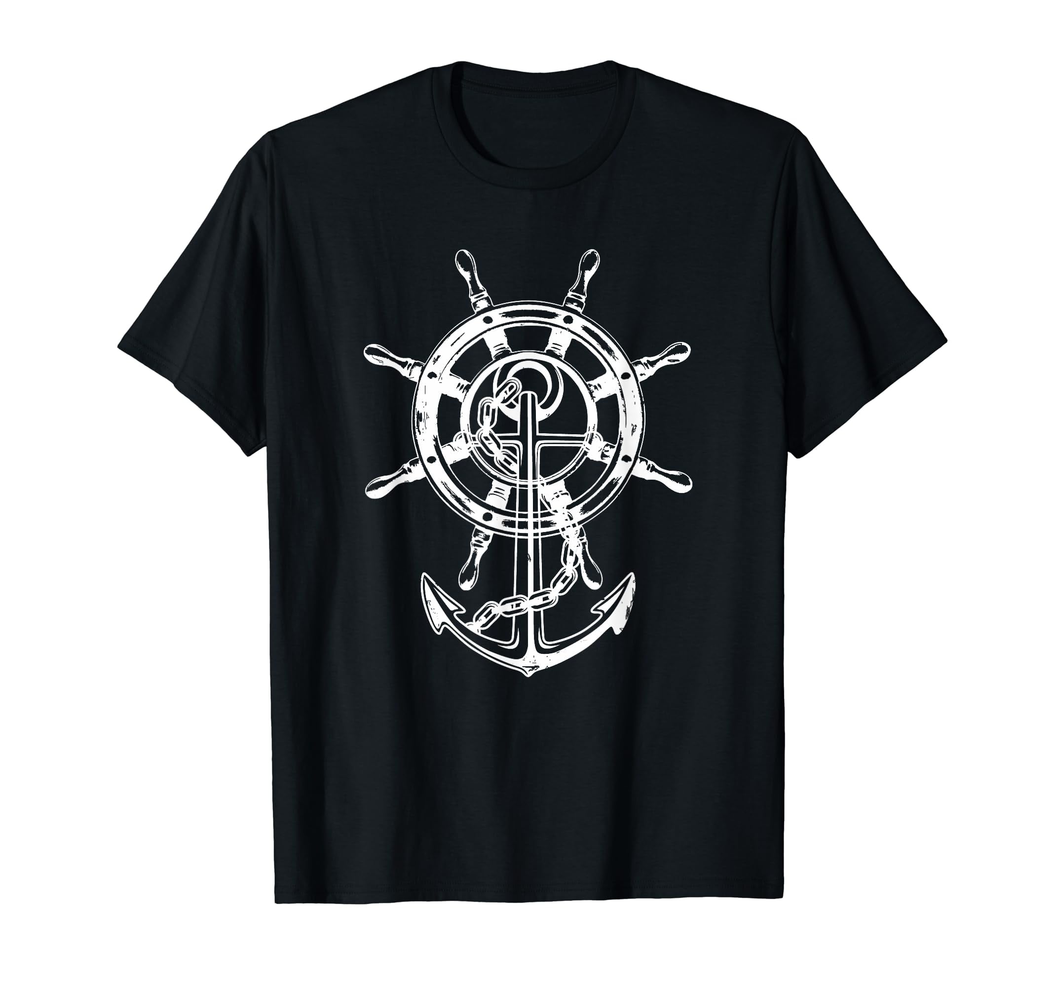 Anchor & Rudder Cool Sailing Design Nautical Gift Men Women T-Shirt ...