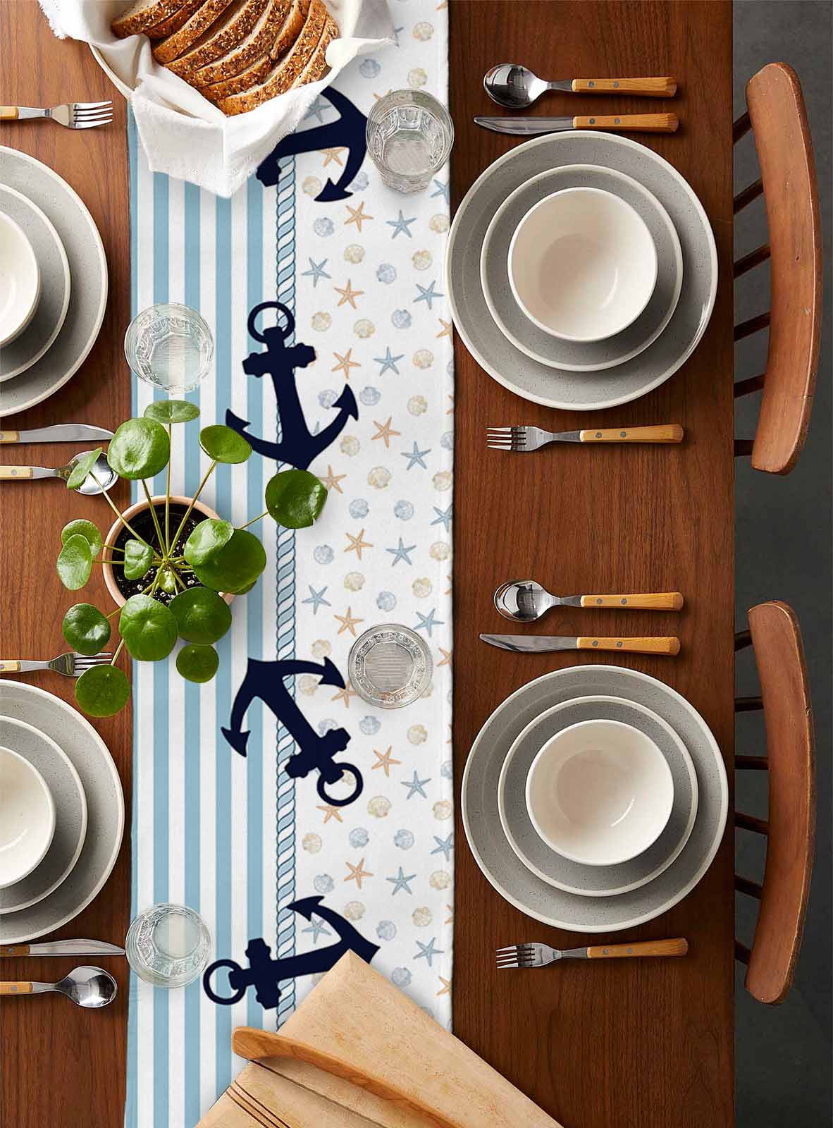 Anchor Sea Star Shell Rope Wedding Party Events Dining Room Kitchen ...