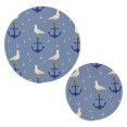 Anchor Seagull Pattern Cotton Trivets Potholders Set of 2 Handmade Heat ...