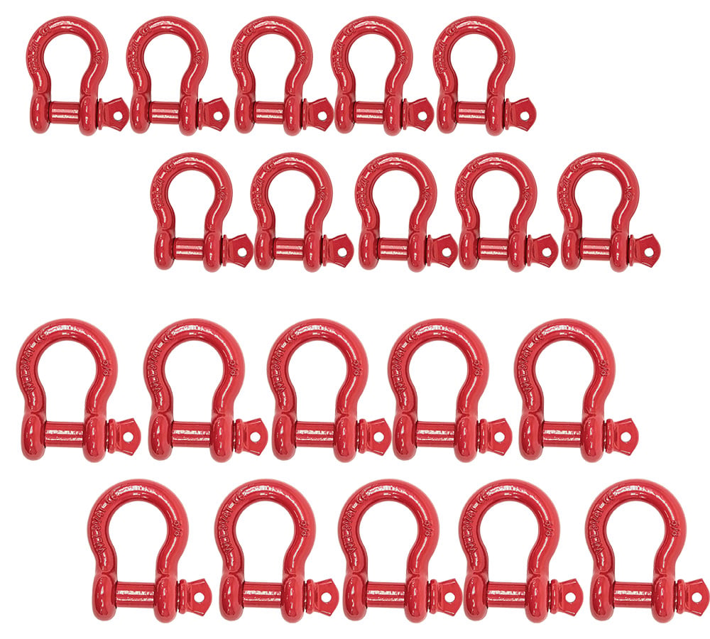 Anchor Shackle Forged Carbon Steel & Alloy Screw Pin 1/2" or 5/8" (10 ...
