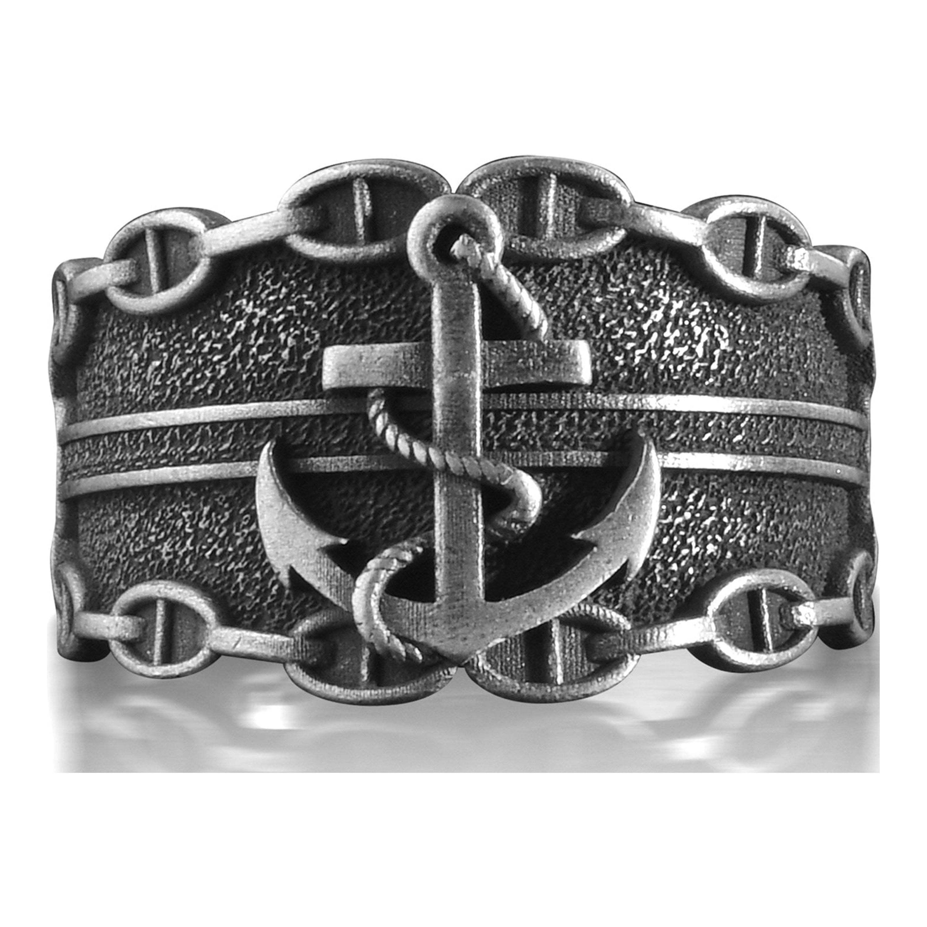 Anchor Signet Ring For Men , Handmade Sailor Anchor Ring, Oxidized ...