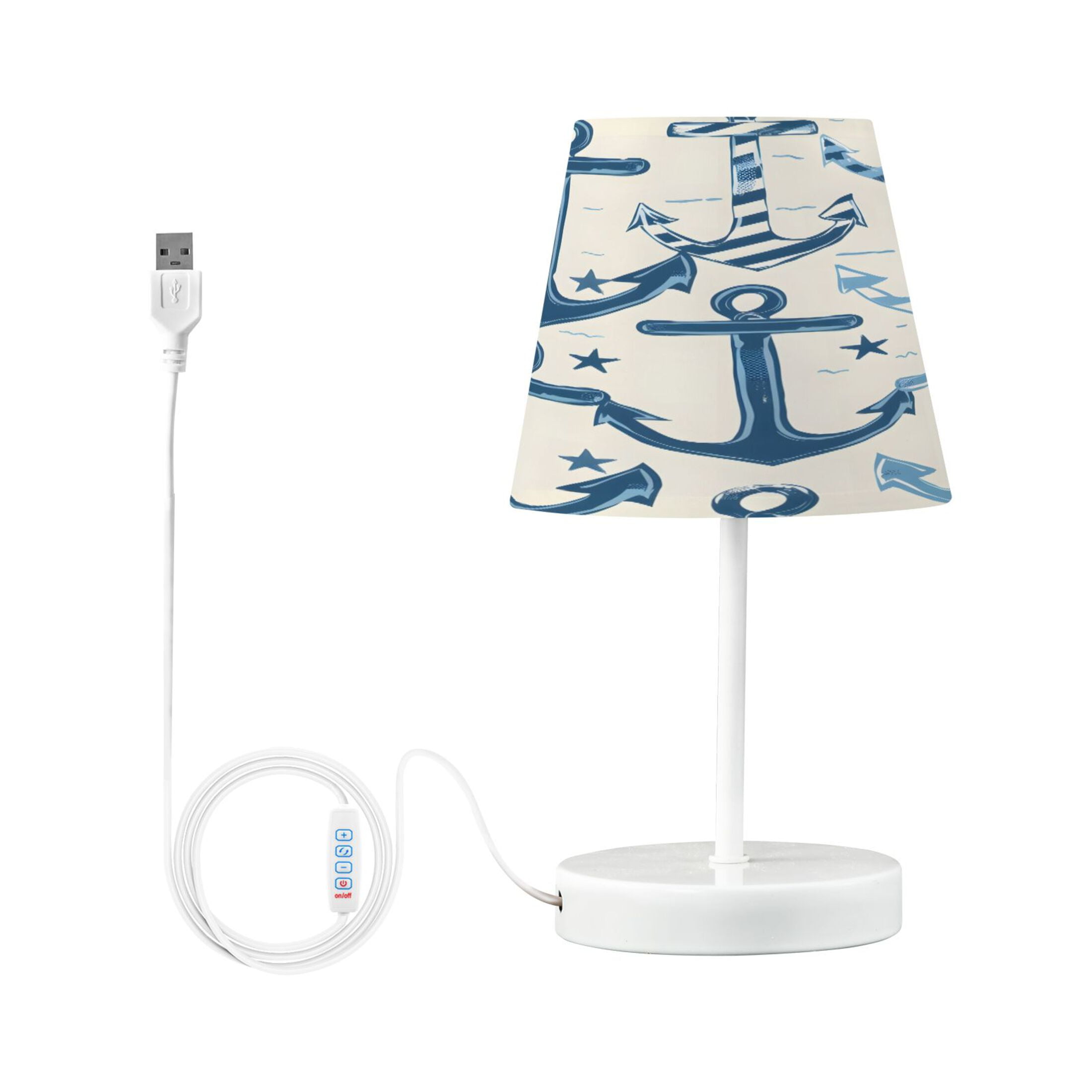 Anchor Star Desk Lamp LED Table Nightstand Lamps with 3 Color ...