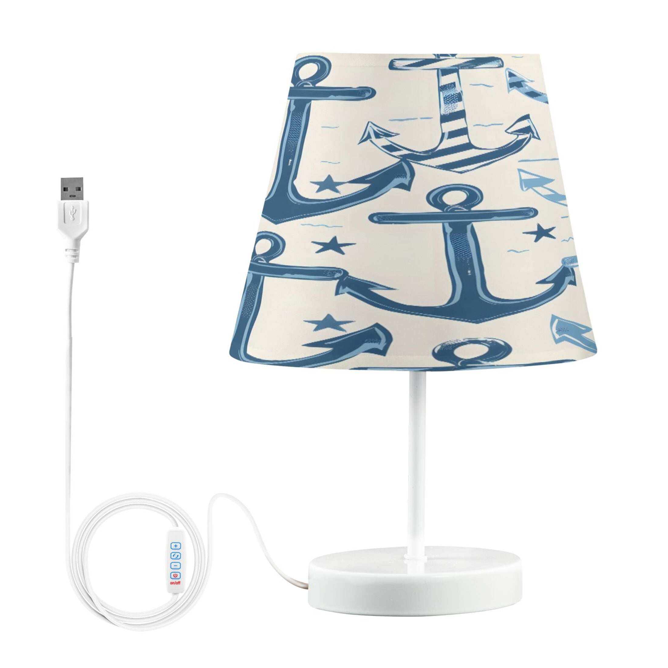 Anchor Star Desk Lamp LED Table Nightstand Lamps with 3 Color ...