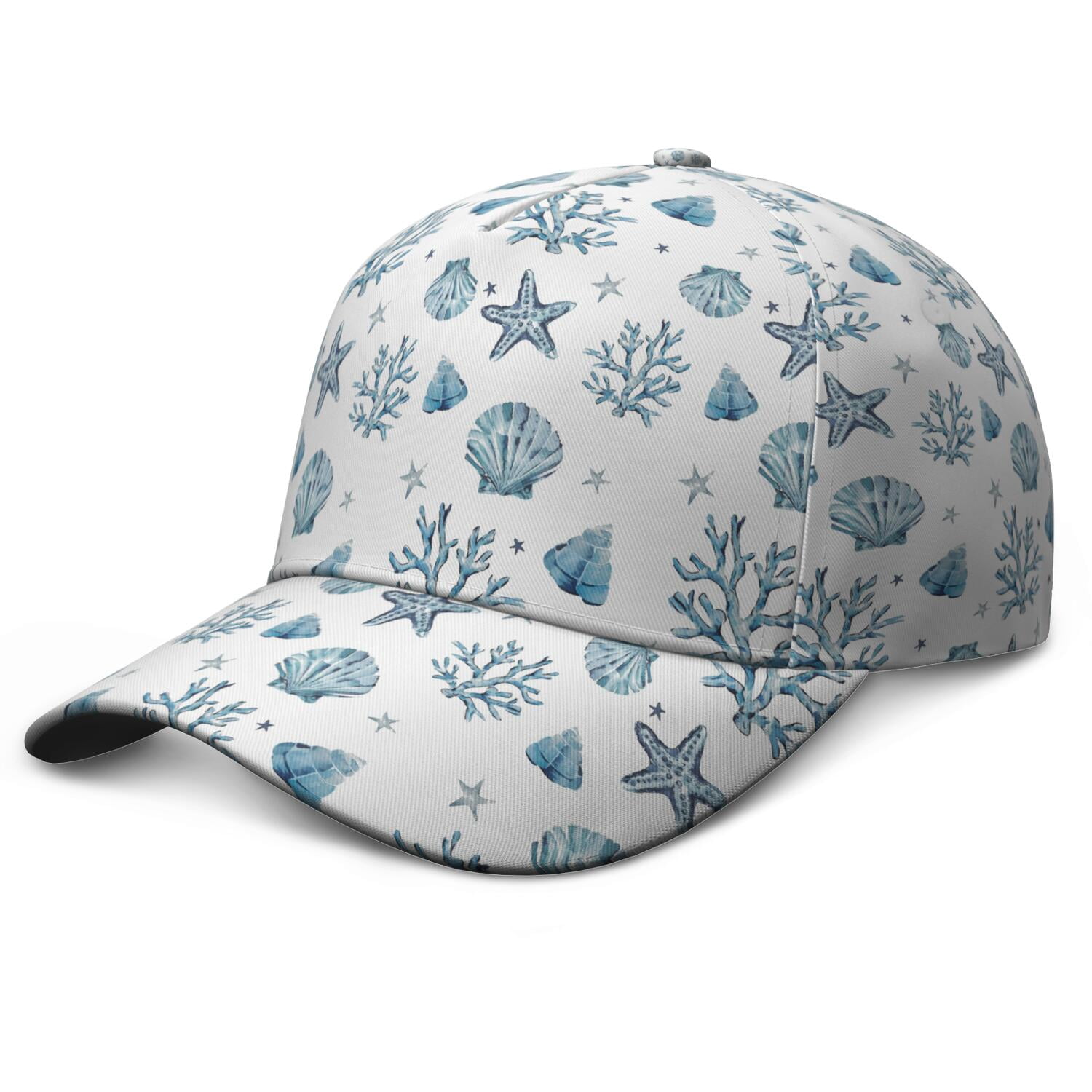 Anchor Starfish Beach Cap – Marine Coral Ocean Fish Tropical Summer Dad ...