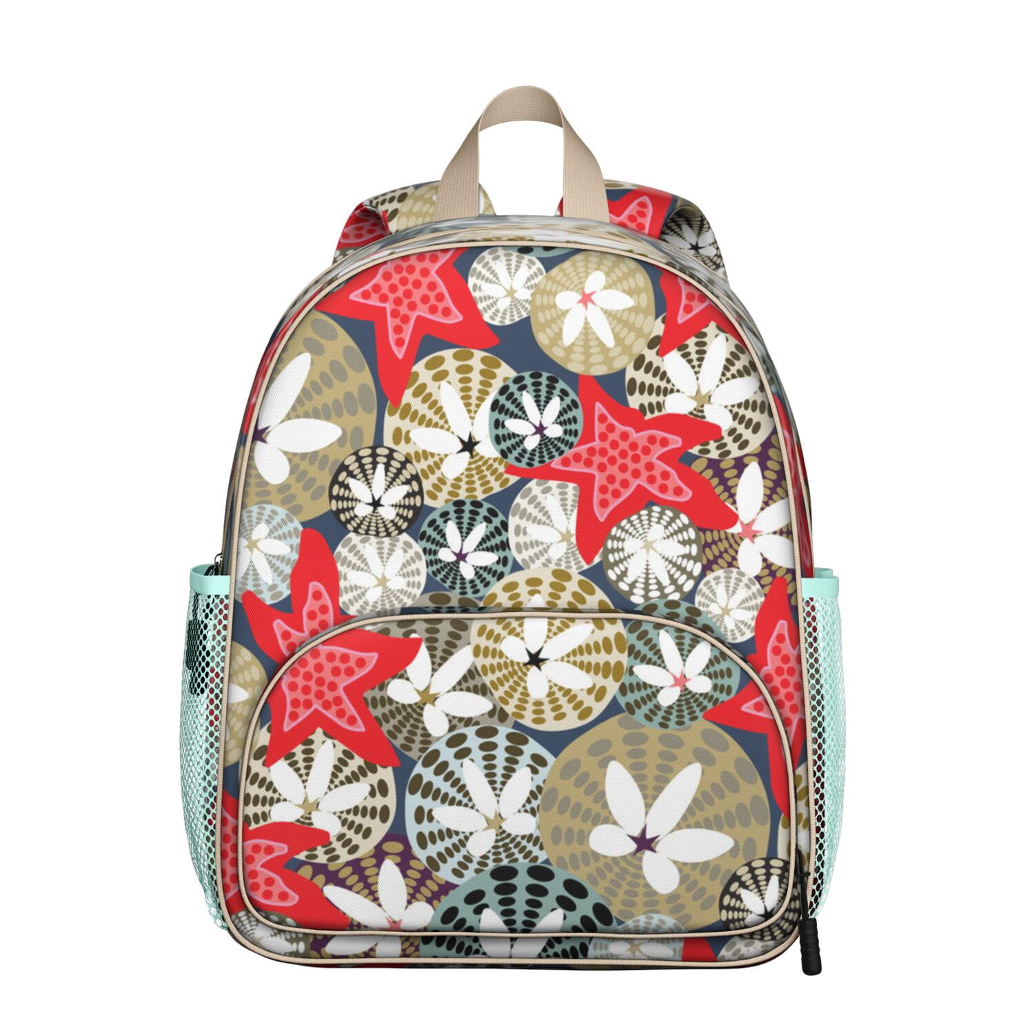 Anchor Starfish Student Backpack – Beach Seashells Seahorse Fish ...