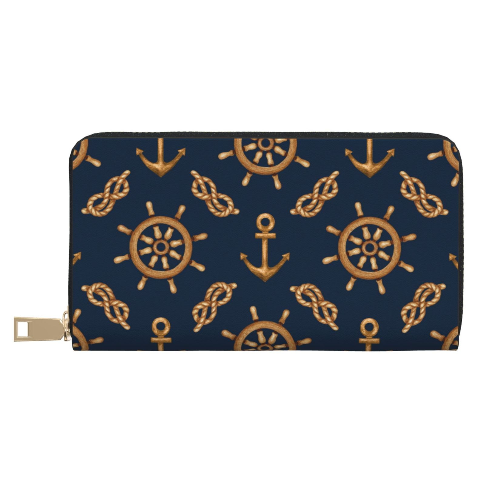 Anchor Steering wheel Rope vintage Wallet Women, Leather Bifold Multi ...