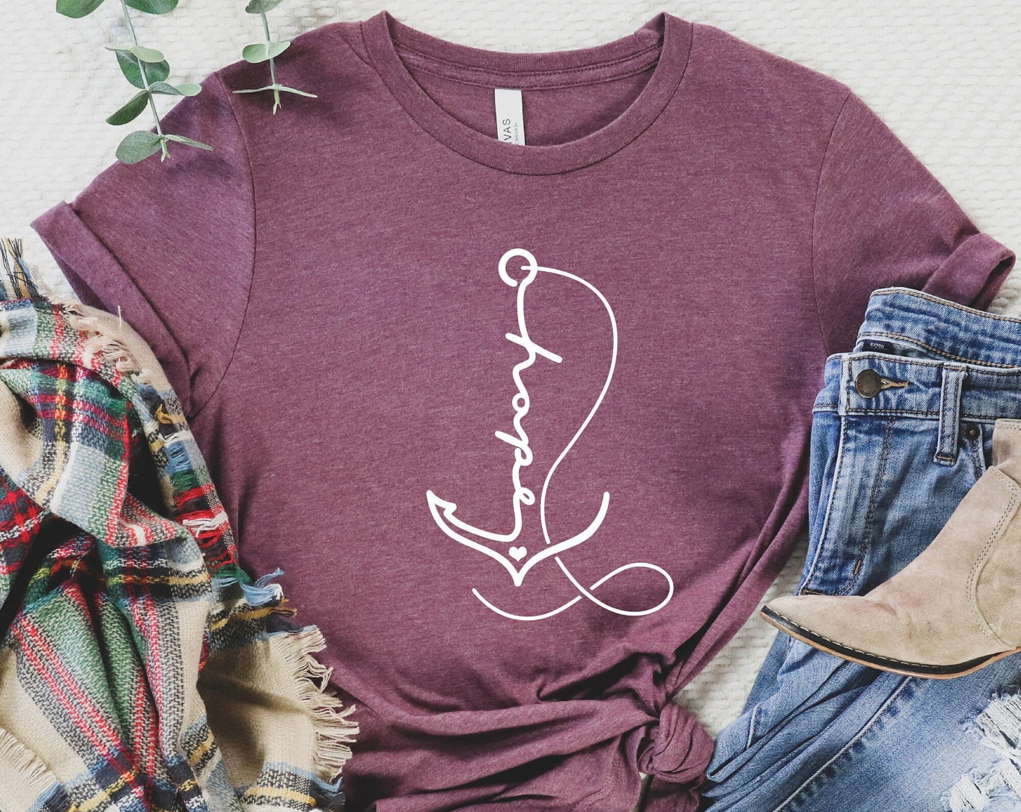 Anchor TShirt Hope Anchor Tee Hope Shirt Have Hope Tee Believe Shirt ...