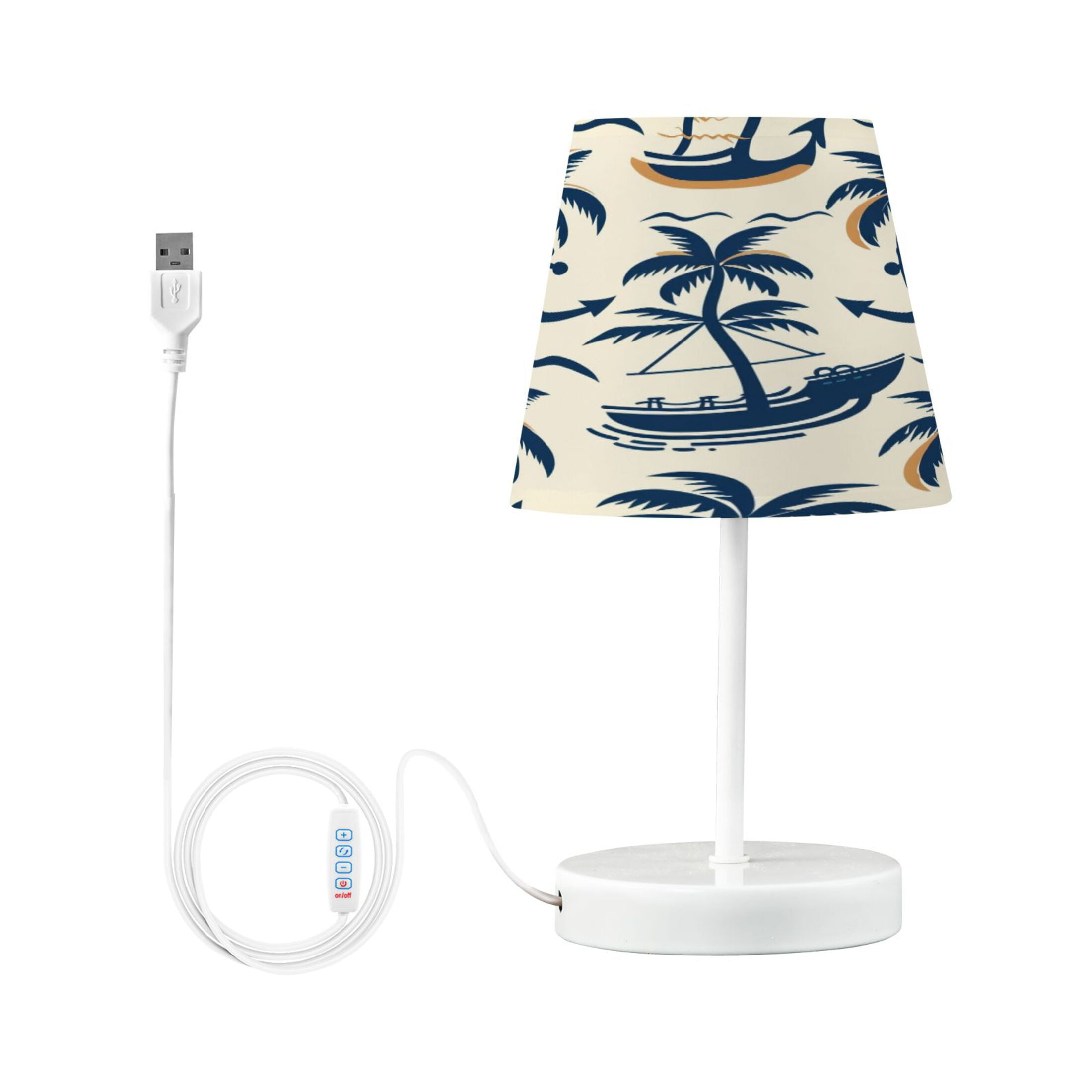 Anchor Trees Ship Desk Lamp LED Table Nightstand Lamps with 3 Color ...