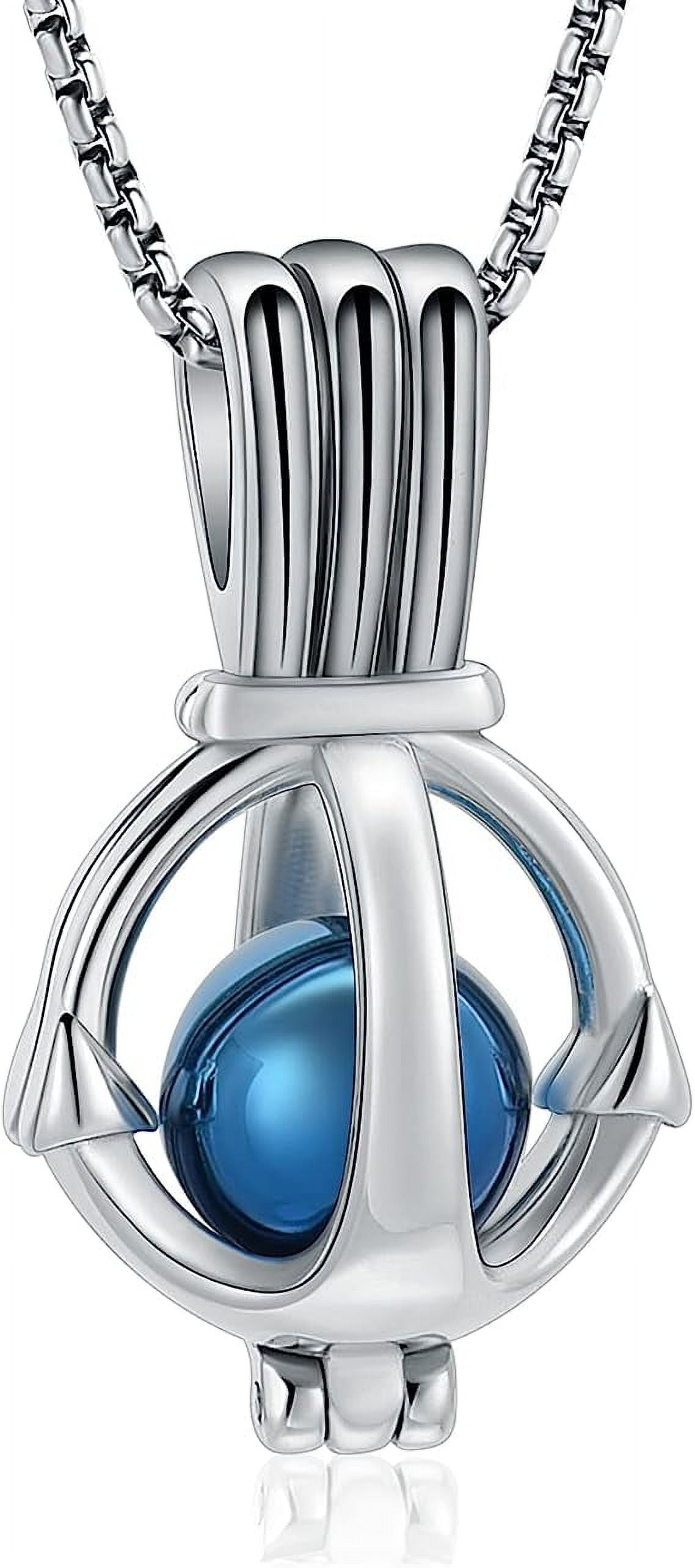 Anchor Urn Necklaces for Human Ashes Navy Cremation Jewelry Ocean Theme ...