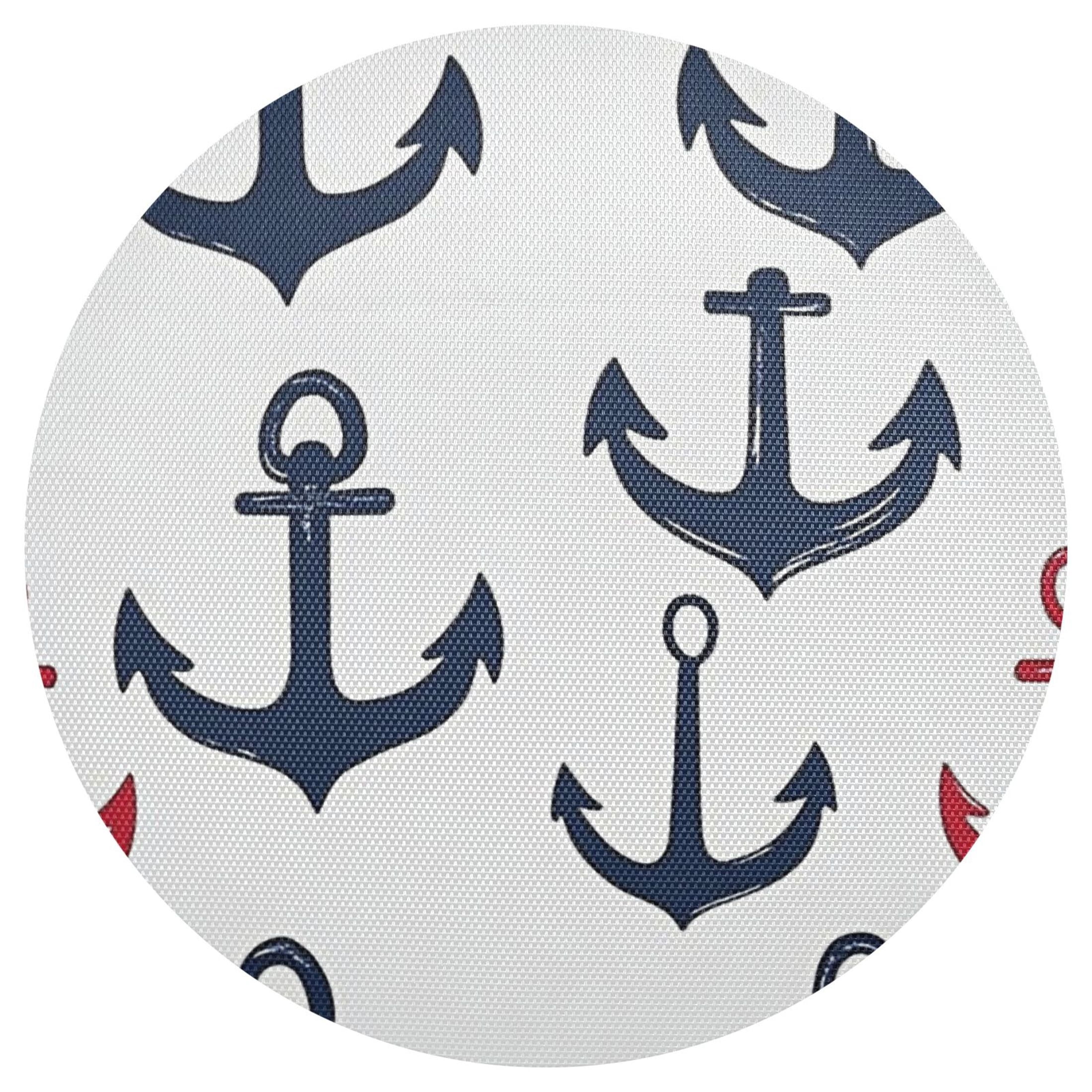 Anchor Variety Design 4-Piece 15.4in Heat-Proof PVC Plate Mats, Easy ...