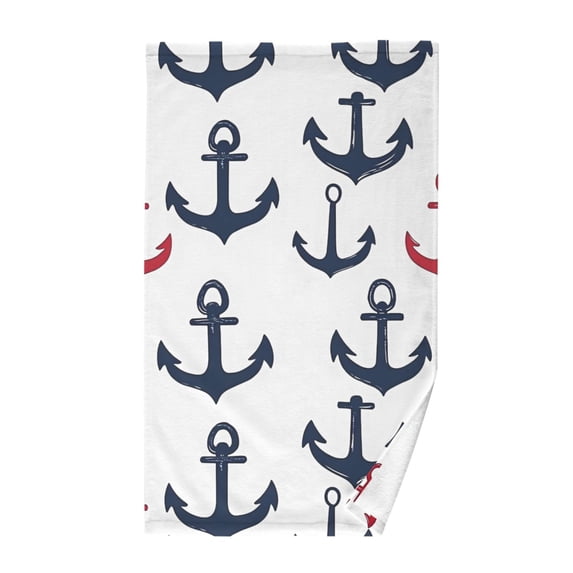 Anchor Variety Design Bath Towel 100% Cotton Soft Thick High Absorbency ...