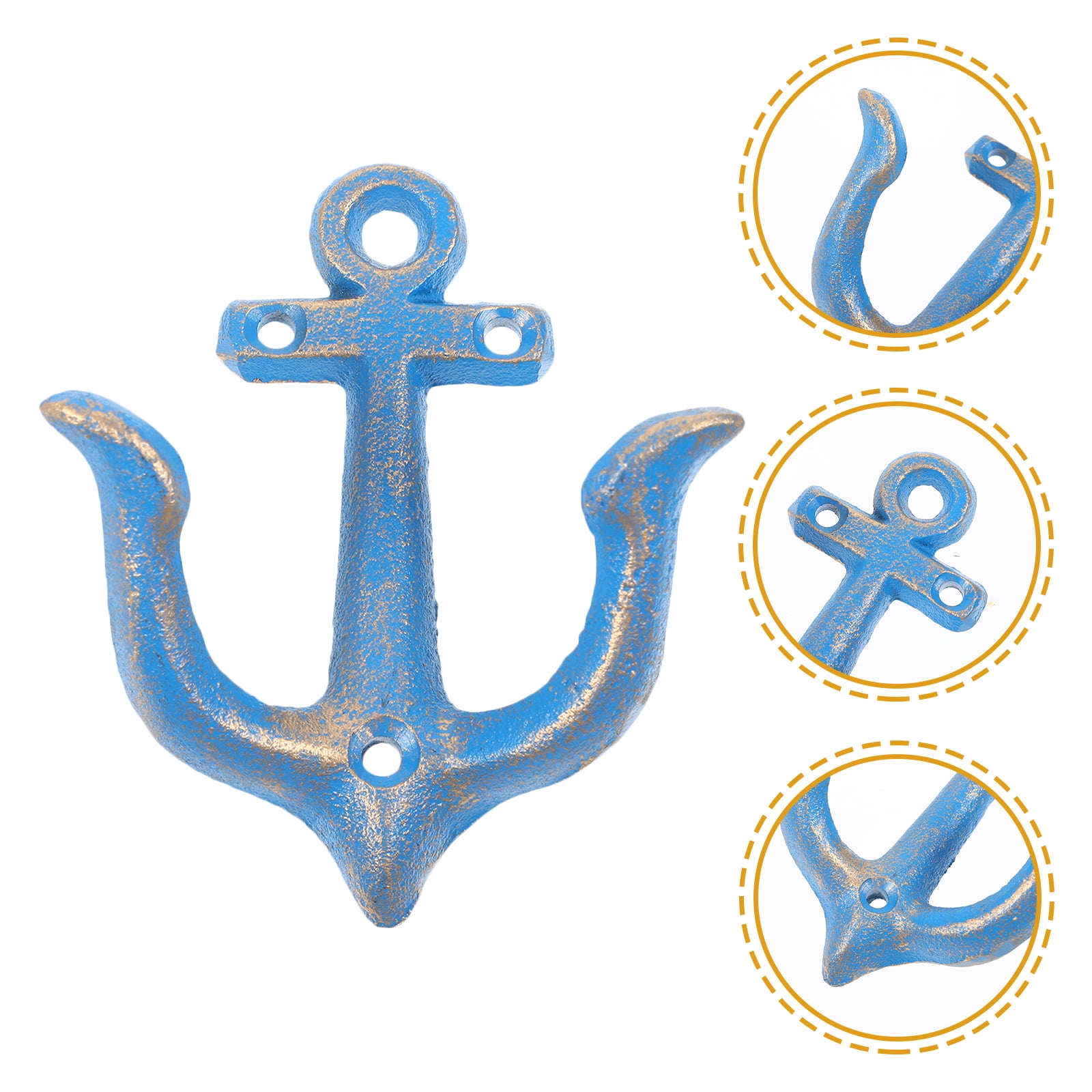 Anchor Wall Hooks Vintage Hanging Anchor Nautical Pendant Decor - Walmart.com