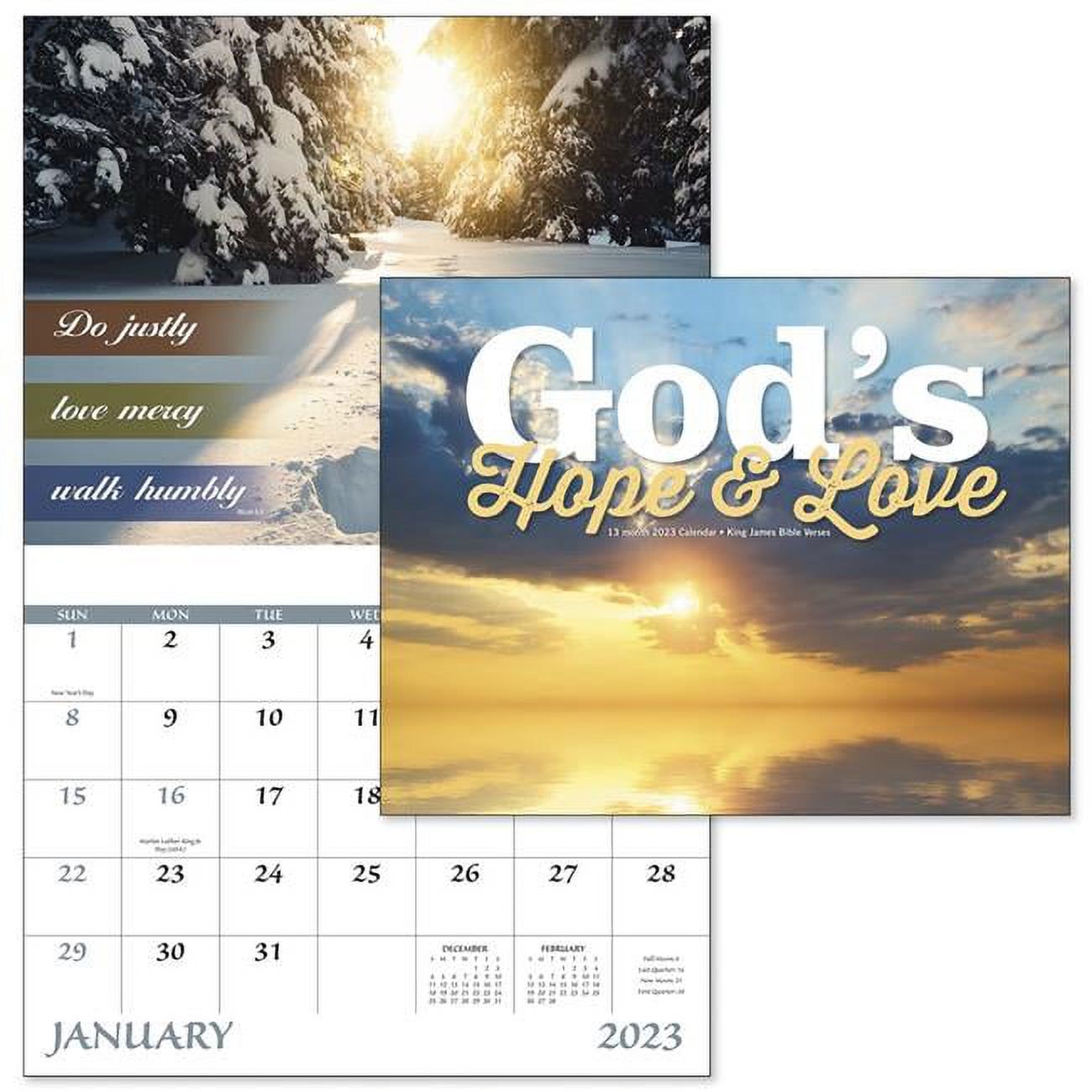 Anchor Wallace Publishers 238789 Gods Hope & Love 13 Month Calendar ...