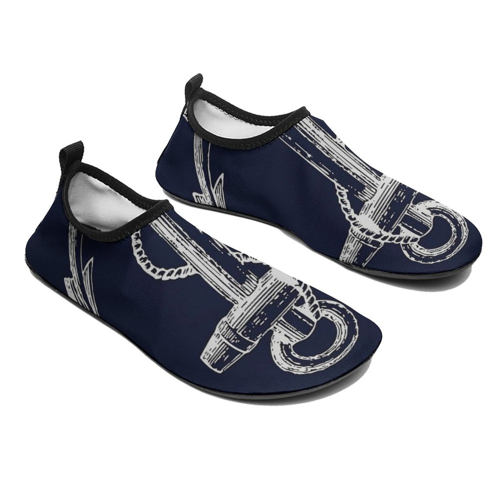 Anchor Water Shoes Beach Slip-on Shoes for Men Women Swim Pool Yoga ...