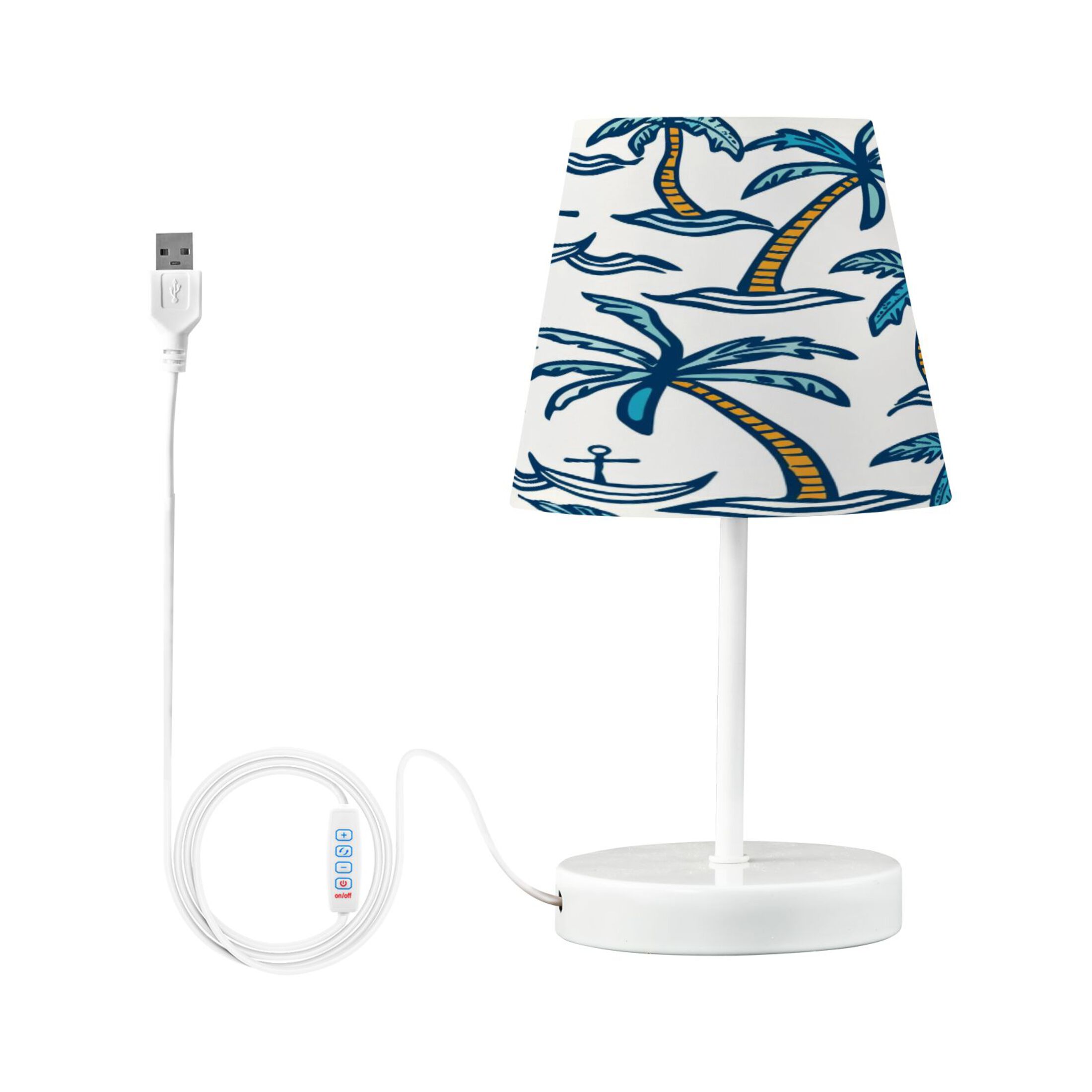 Anchor Wave Tree Desk Lamp LED Table Nightstand Lamps with 3 Color ...