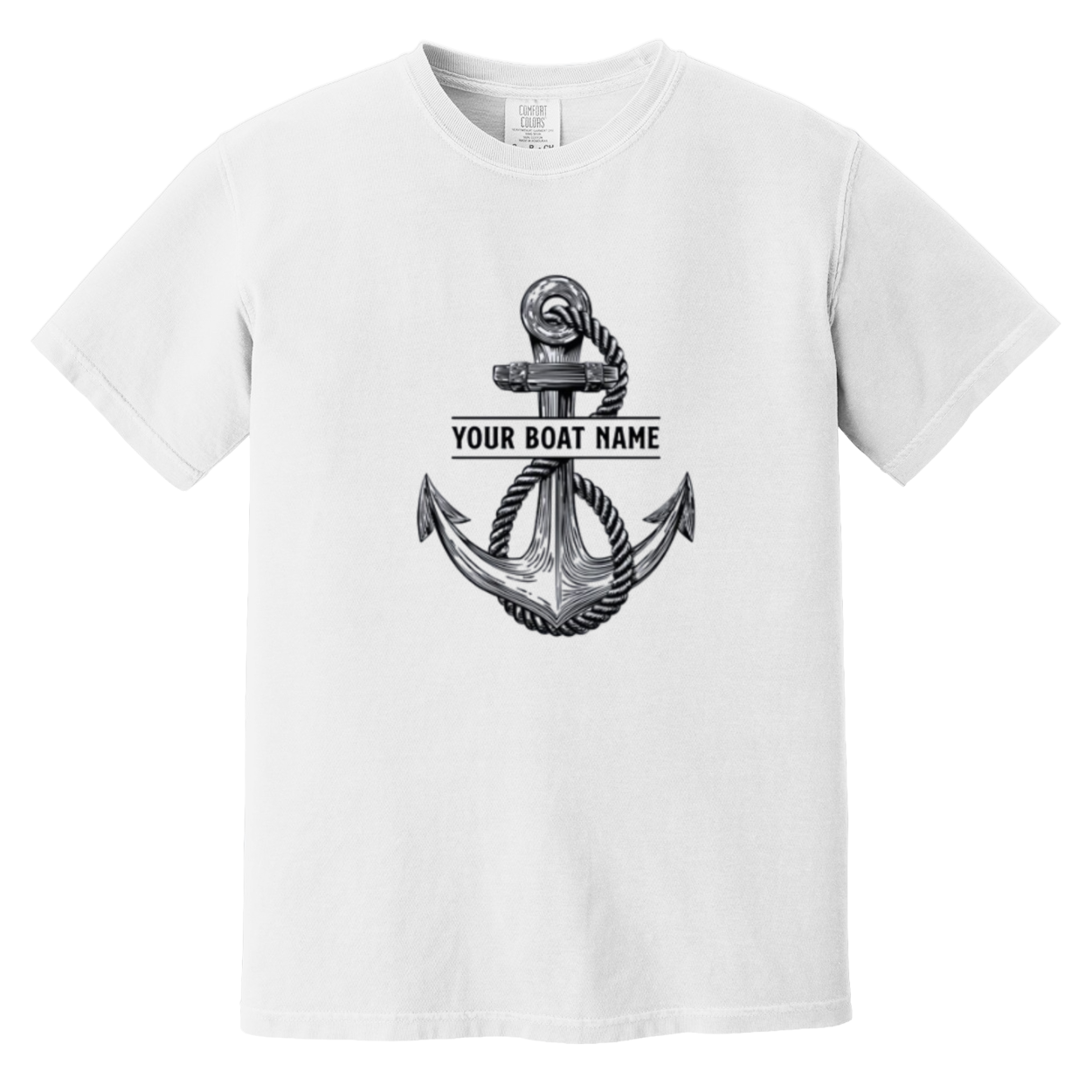 Anchor With Custom Name Quote Graphic Style Comfort Color T-Shirt, for ...