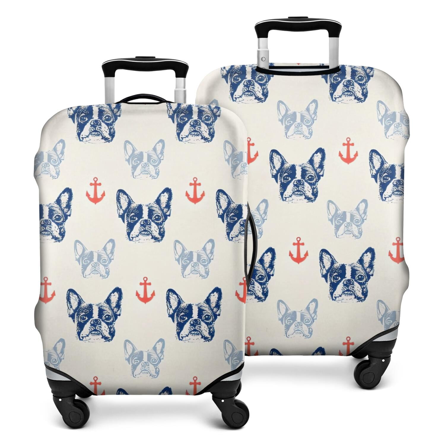Anchor and Bulldog Dog Luggage Cover Fashion Suitcase Cover Baggage ...
