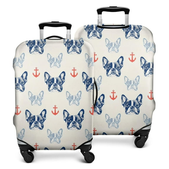 Anchor and Bulldog Dog Luggage Cover Fashion Suitcase Cover Baggage ...