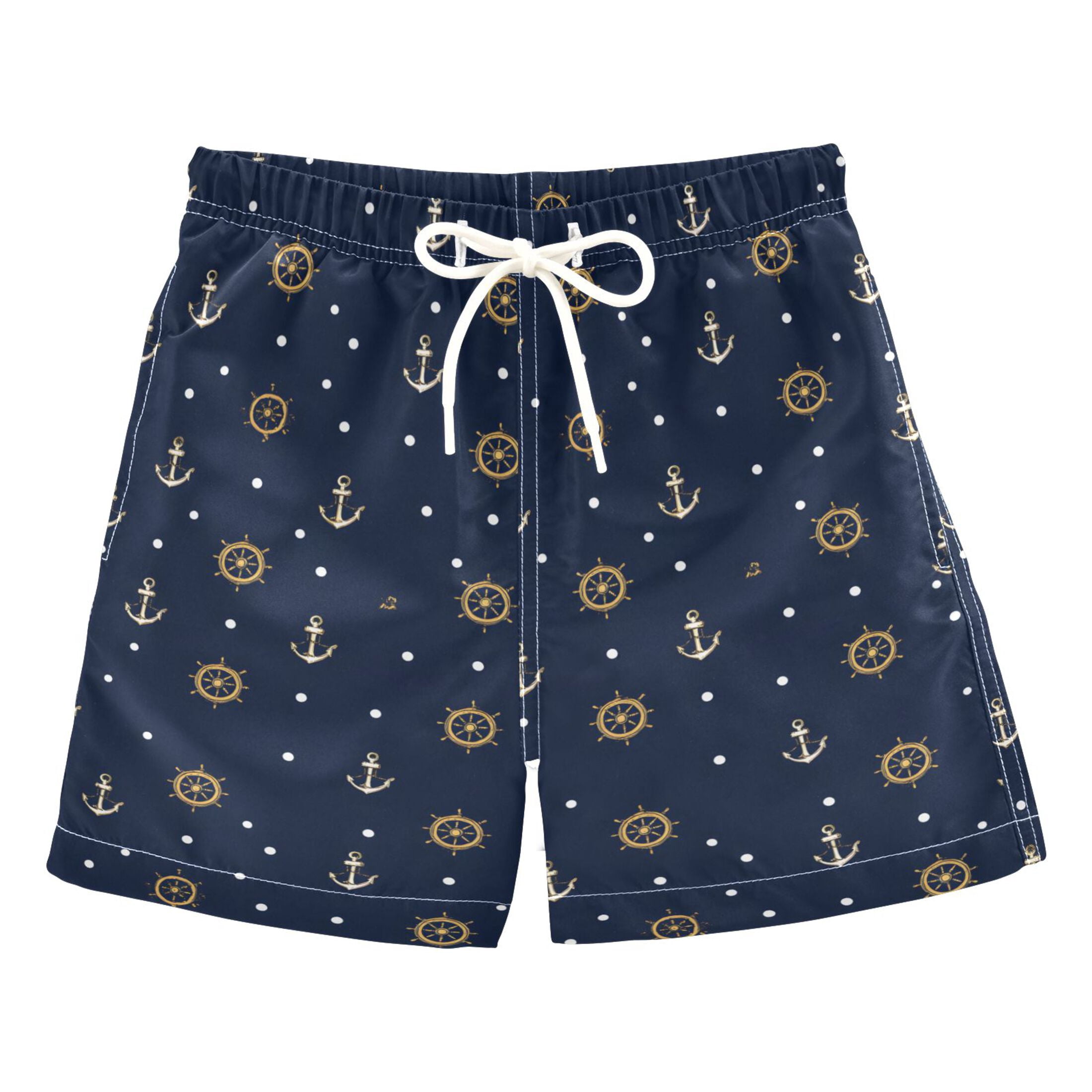 Anchor and Rudder Swim Trunks Quick Dry Beach Pool Board Shorts ...