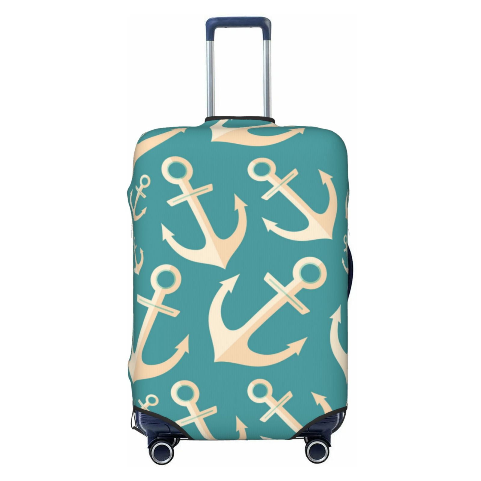 Anchor blue print aesthetic Luggage Covers Protector, Scratch Resistant ...