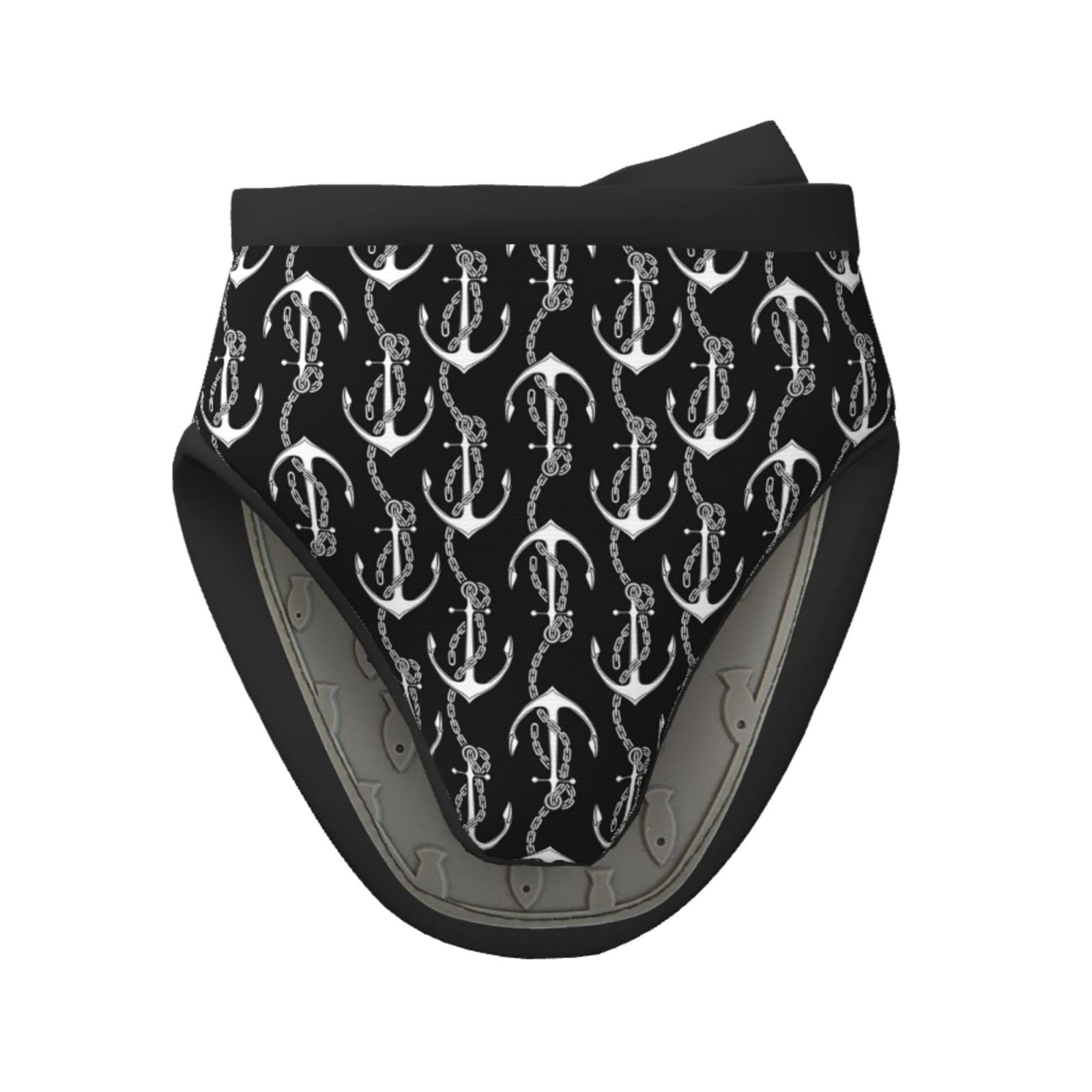 Anchor chain white black cool Oven Mitts Heat Resistant, Soft Lining ...