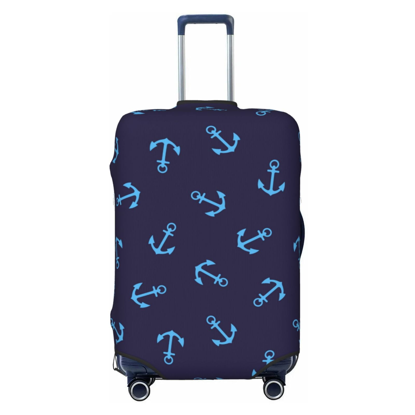 Anchor navyblue retro print Luggage Cover for Travel Business Trip ...