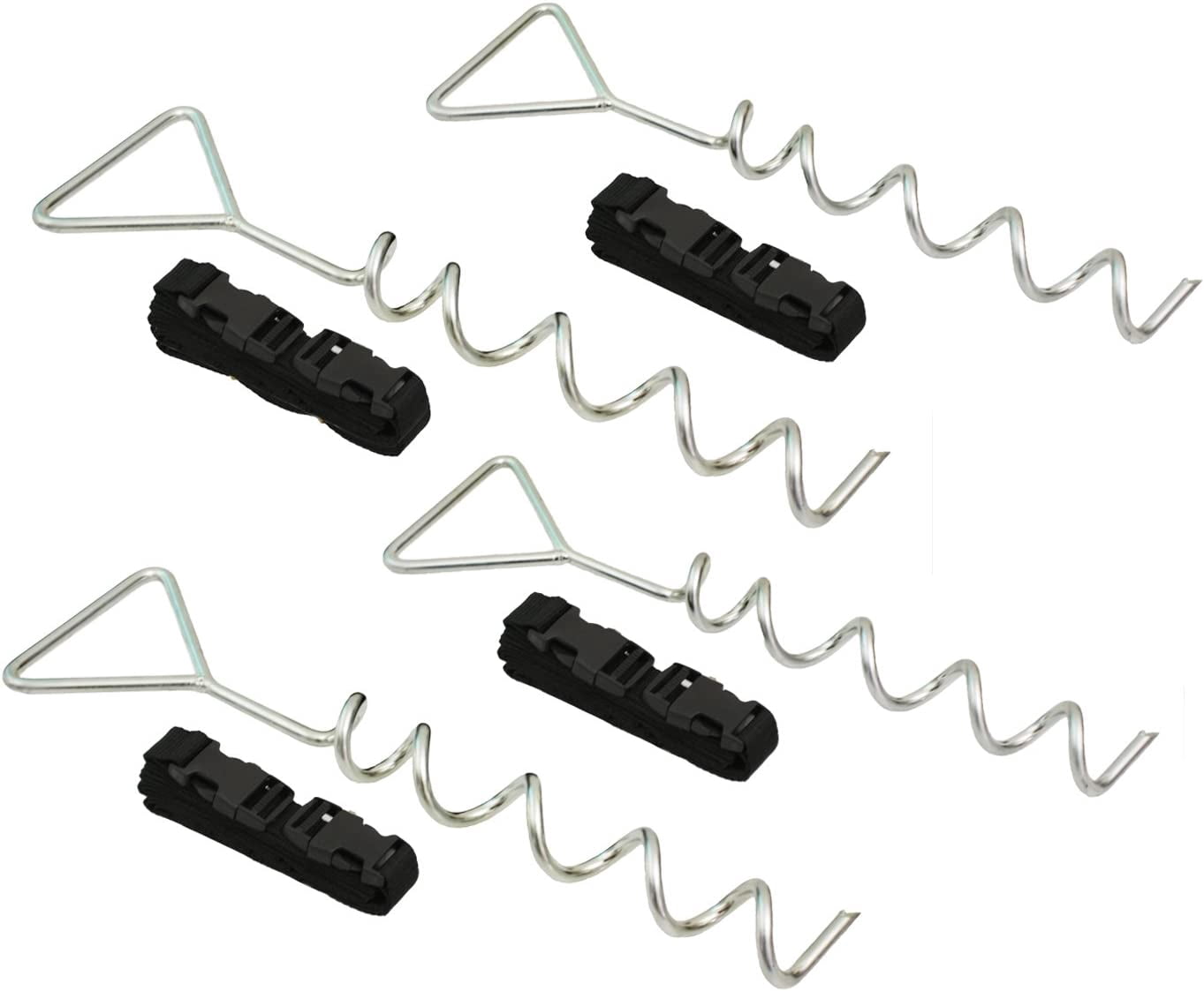 Anchor set for trampoline, swing, playground, spiral anchor stakes for ...