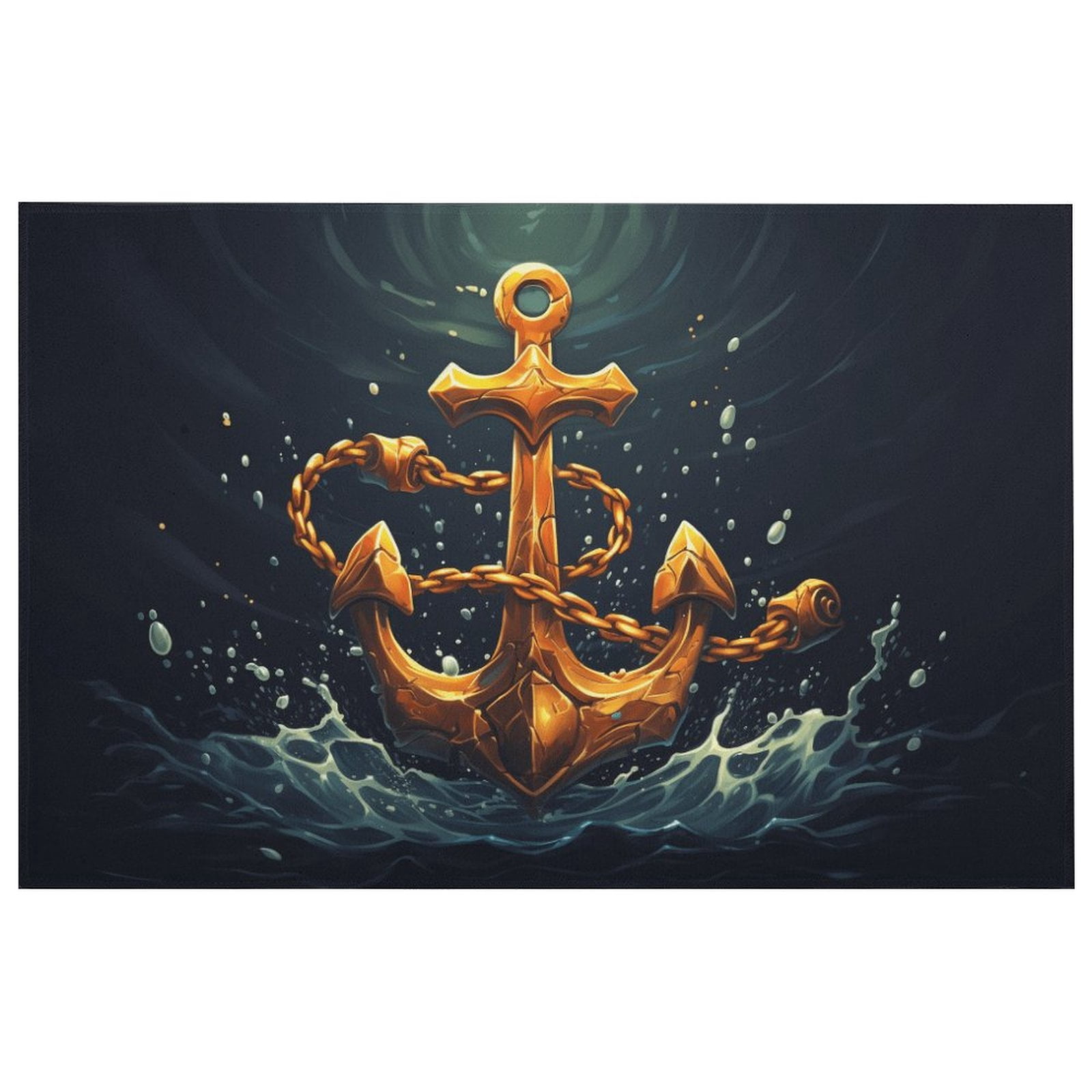 Anchor with Sailing Rug - for Living Room, Bedroom, And Dining Room ...